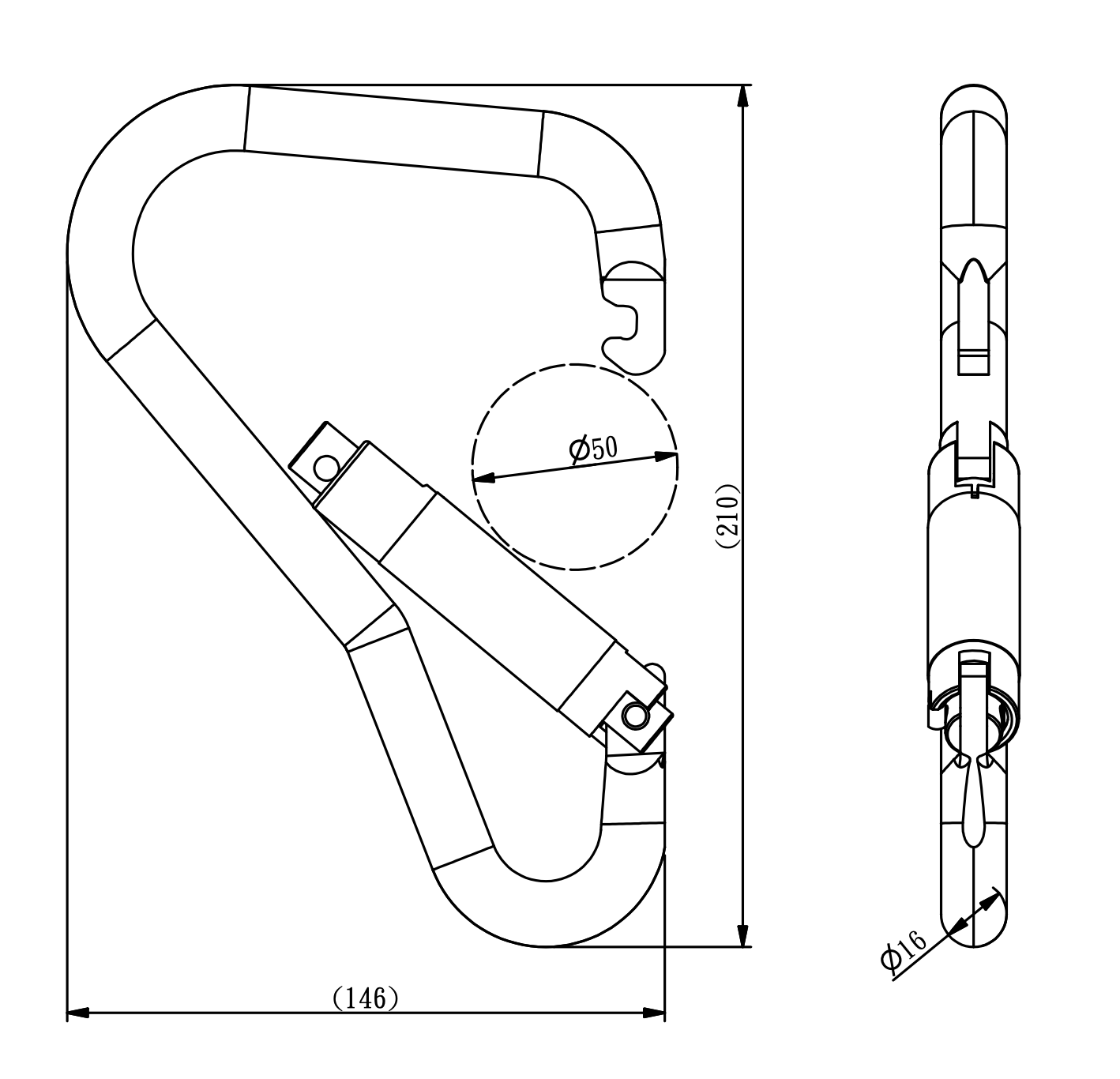 YAC024D-CP With Twist Lock, With Captive Pins