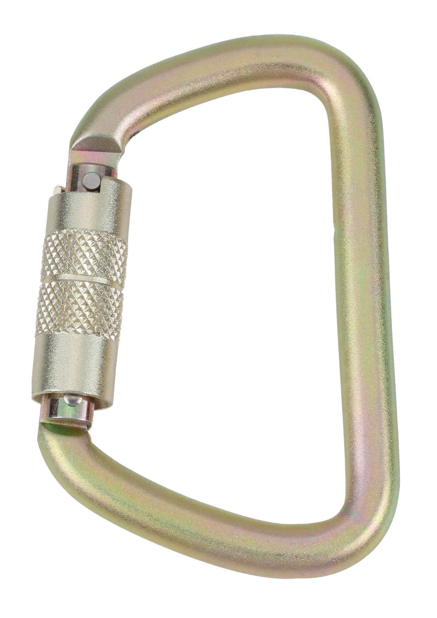 YIC015D D Shape Aluminum Carabiner With Twist Lock