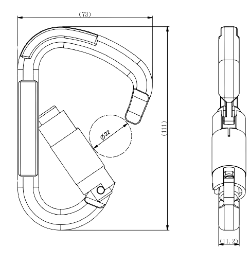 YAC016T-CP With Triple Lock, With Captive Pins