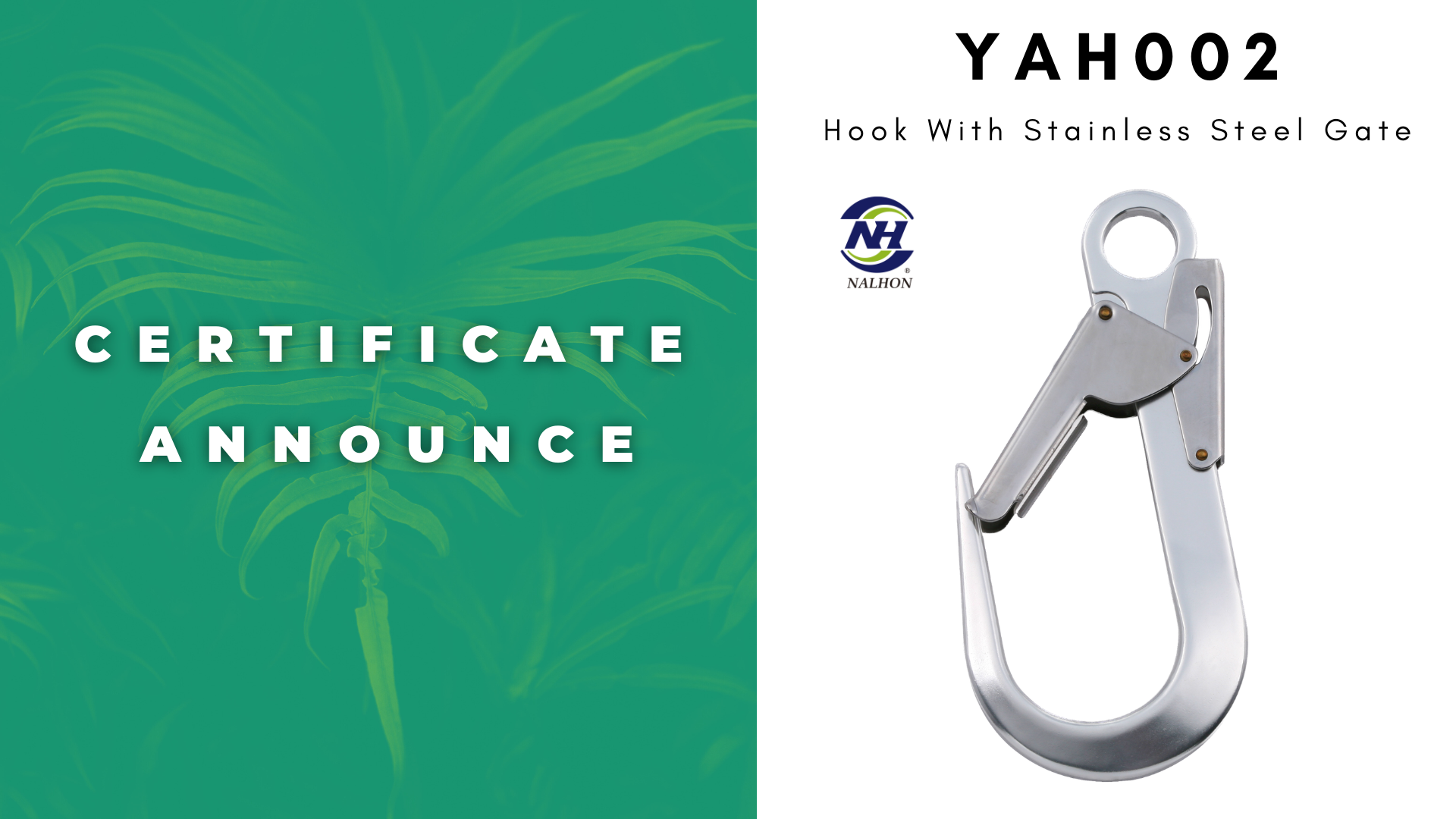 YAH002_EU Certificate Update | EN362:2005 | Aluminum 6066 | Self ...