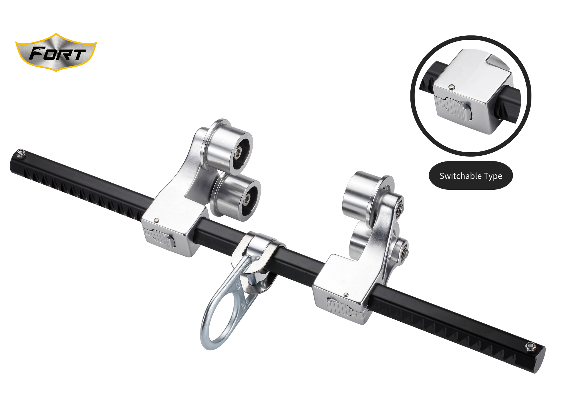 YAA263 24" Mobile (Roalling) Sliding, Switchable Type Beam Anchor for ...